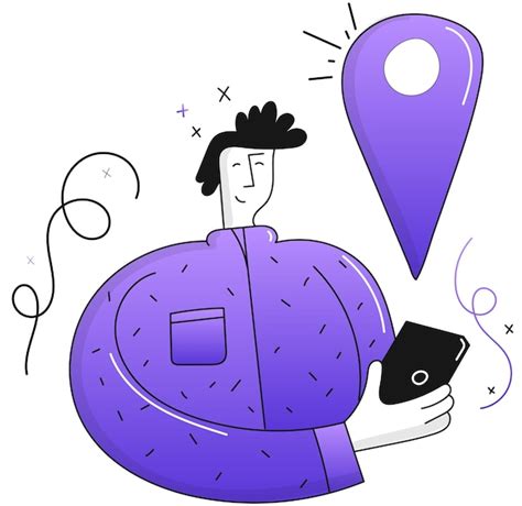 Premium Vector Woman Holding Map Pin Concept Of Location Mark