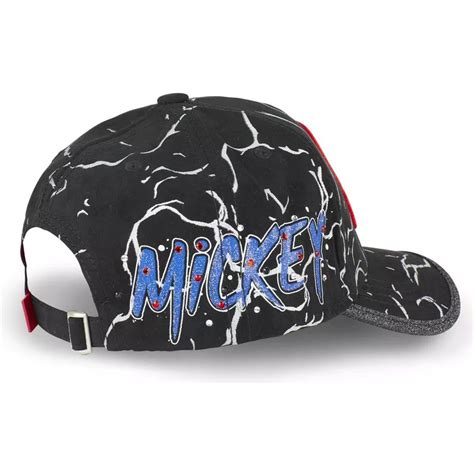 Gorra Curva Negra Ajustable Mickey Mouse TAG MIC4 Disney De Capslab