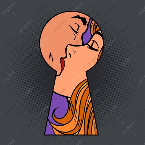 Peeps Vector Hd Png Images Peeping At Sex Through The Keyhole Hug
