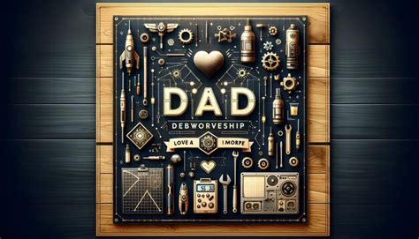 Premium Photo Exploring The Love For Dad A Workshop Poster Celebrating Tinkering And Diy