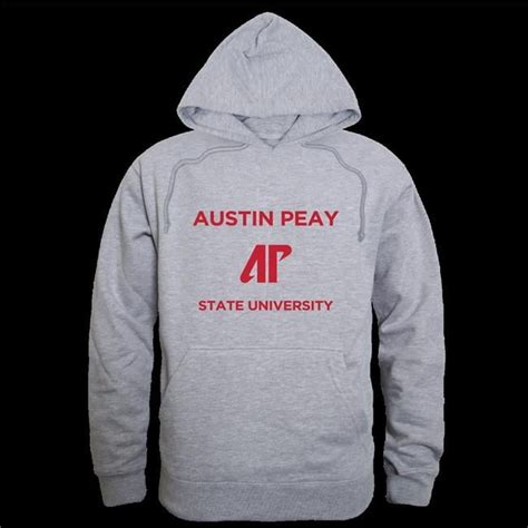 Austin Peay State University Governors Seal Hoodie Heather Grey