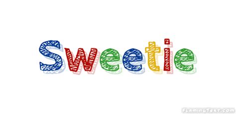 Sweetie Лого Бесплатный инструмент для дизайна имени от Flaming Text