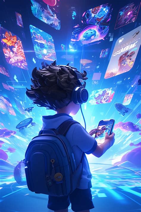 Ai数字艺术智能科技卡通人物模型 花瓣网