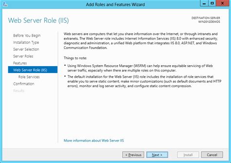 在 Windows Server 2012 上安裝 Iis 8 Microsoft Learn