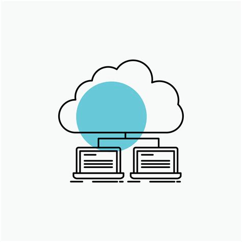 Cloud Network Server Internet Data Line Icon 12970868 Vector Art At Vecteezy