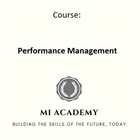 Performance Management Mi Academy