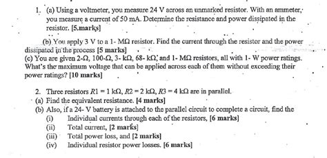 Solved B Determine The Resistance Of The Following Four Chegg Com