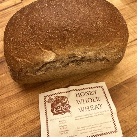 Honey Whole Wheat Bread Loafers Bread