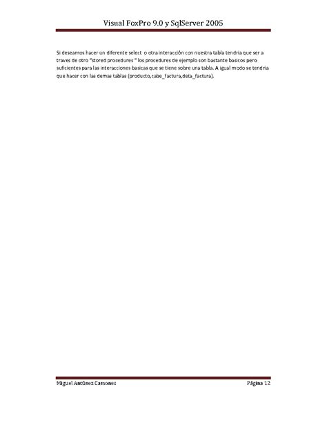 Visual FoxPro 9 0 Y Sql Server 2005