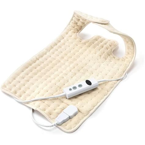Linsar Coussin Chauffant Pour Le Dos Et La Nuque X Cm Avec Arr T Automatique Avec Sangle