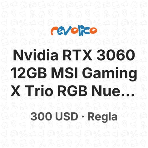 Nvidia Rtx 3060 12gb Msi Gaming X Trio Rgb Nueva E En Regla La Habana