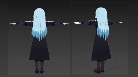 Rimuru Tempest Vrchat 3d Model Rigged Cgtrader