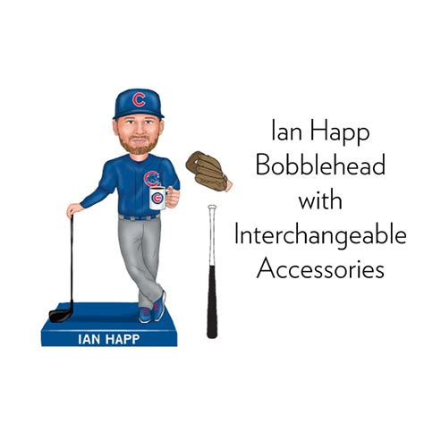 August 1 2024 Chicago Cubs Ian Happ Bobblehead Stadium Giveaway