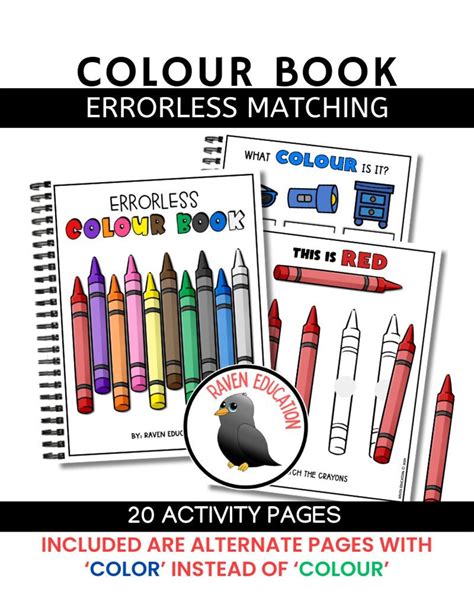 Errorless Colour Book Matching Interactive Adapted Special