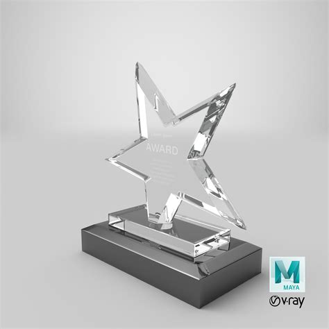 스타 글래스 어워드 트로피 3d 모델 29 3ds Blend C4d Fbx Ma Obj Max Unitypackage Upk Gltf Free3d