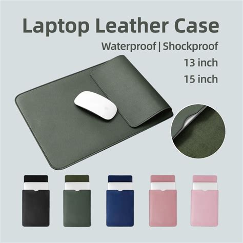 Laptop Ipad Cases Pu Leather Sleeve Waterproof Shockproof Laptop Bag Macbook Air Inch