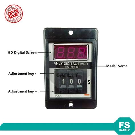 Jual Digital Timer Anly Asy 3d 220v Jakarta Barat Fs Safety