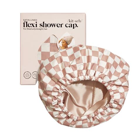 Kitsch Satin Lined Flexi Shower Cap — Frends Beauty