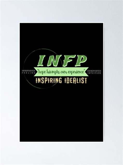 Póster Mbti Infp El Mediador De Kaifx19 Redbubble