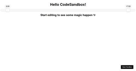 Nouislider React Example Codesandbox