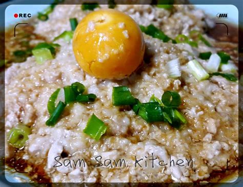 咸蛋蒸肉餅 超鬆化 ng会又硬又實 食譜做法 SamSamKitchen的Cook1Cook食譜分享