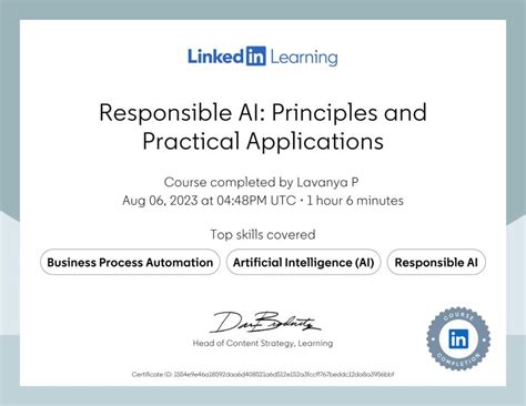 Lavanya P On Linkedin Artificialintelligence Responsibleai