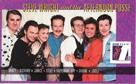 Steve Wright And Afternoon Posse 1991 {cast Card} Bbc Radio 1 Bbc