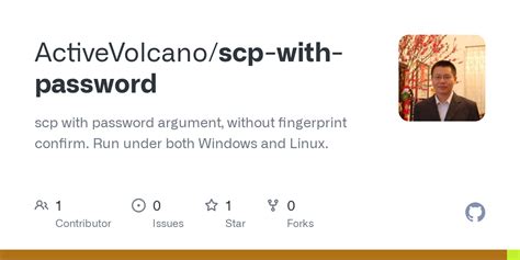 Github Activevolcanoscp With Password Scp With Password Argument Without Fingerprint