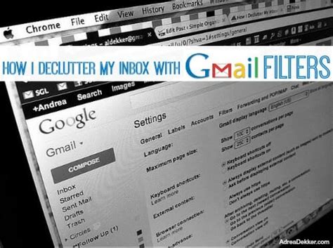 how i declutter my inbox with gmail filters andrea dekker