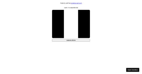 React Webcam Capture Examples Codesandbox