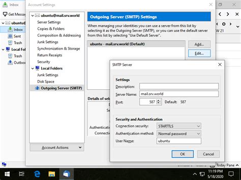 Ubuntu LTS SSL TLS Postfix Dovecot Server World