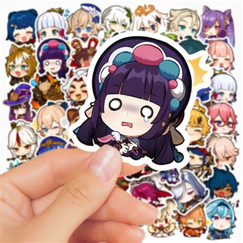 Genshin Impact Chibi Stickers 100 Pcs Genshinbox