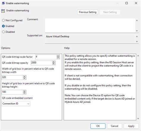 Azure 虛擬桌面中的浮水印 Microsoft Learn