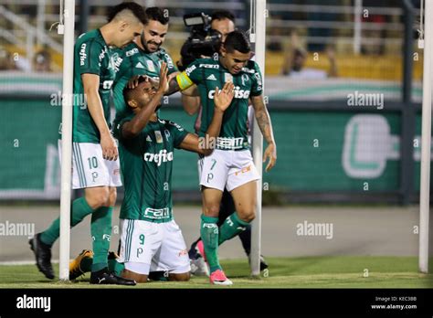SÃO PAULO SP PALMEIRAS X PONTE PRETA Borja do Palmeiras celebrates his goal