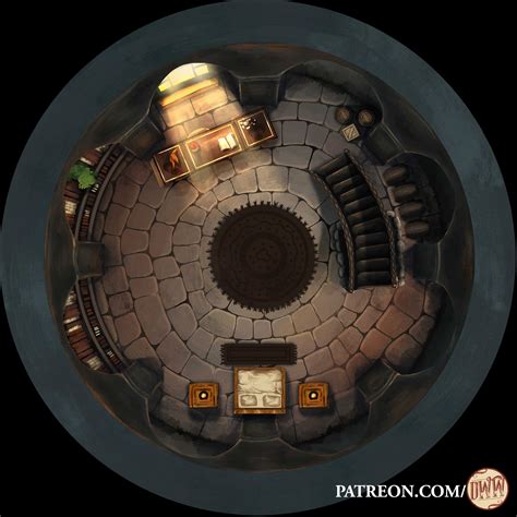 Endless Tower Battle Map 30x30 Domille S Wondrous Works Tabletop
