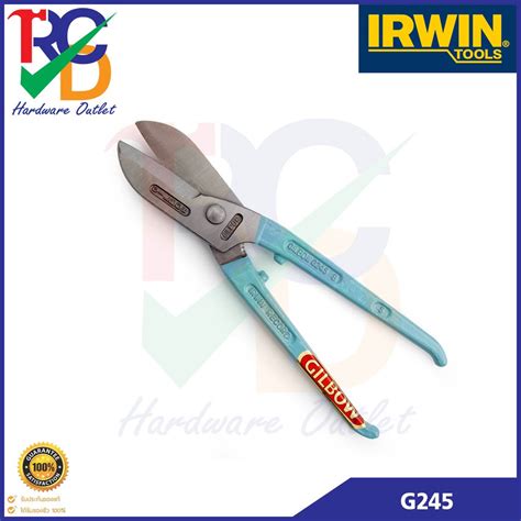Irwin Gilbow กรรไกรตัดสังกะสีปากตรง รุ่น Tg245 ขนาด12 10 และ 14