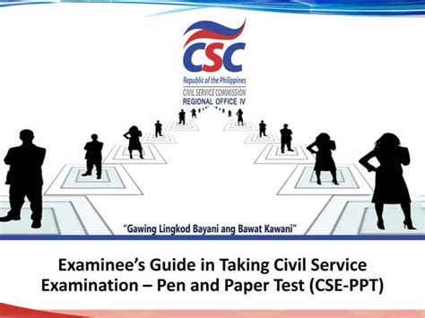 Examinees Guide In Taking Cse Ppt Ballpen Based Pptx