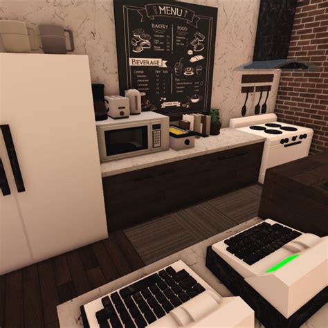 Bloxburg Build The Brew Modern Cafe Building A Kitchen Modern Cafe