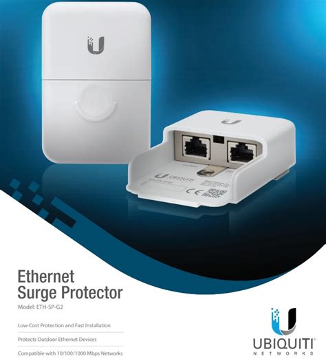 Ubiquiti Ethernet Surge Protector Engineered To Protect Any Powerover