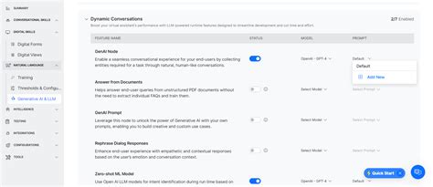 gen ai node incorrect conv status generates error xo platform