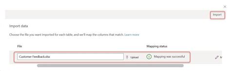 create a dataverse table from excel csv in power apps