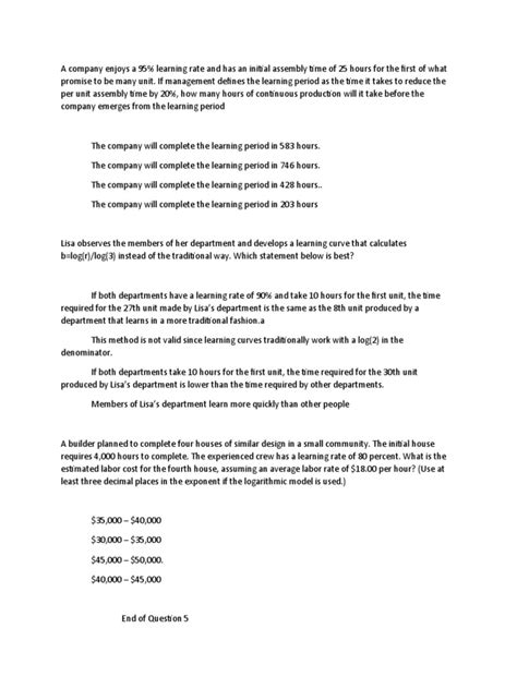 experience curve pdf logarithm