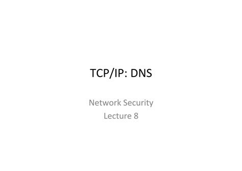 pdf tcp ip dns cs bham ac ukexr lectures networksecurity 11 12