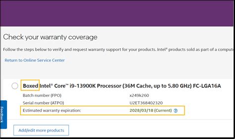 How To Check The Warranty Status Of My Intel® Boxed Processor