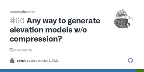 Any Way To Generate Elevation Models Wo Compression · Issue 60