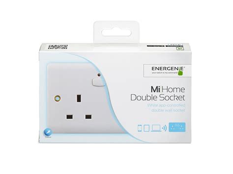 Energenie Mi Home Double Socket Outlet White Office Supplies 4u