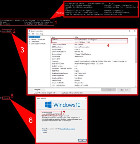 Pantallazos es Windows CMD Qué versión de sistema operativo tengo