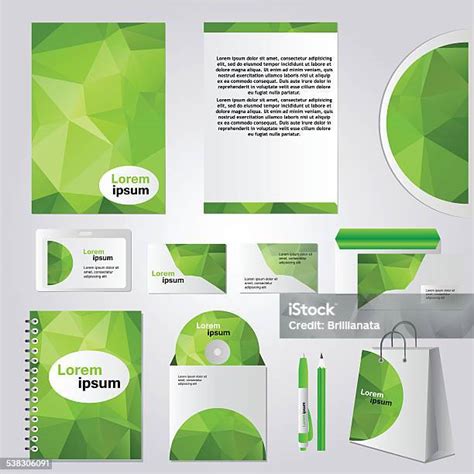 Vektor Desain Identitas Perusahaan Ilustrasi Stok Unduh Gambar