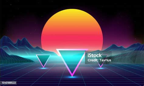 복고풍 배경 미래 지향적인 풍경 1980년대 스타일 디지털 레트로 사이버 표면 80년대 파티 배경 레트로 80년대 패션 공상과학 배경 여름 풍경 레트로 사이버펑크 스타일의