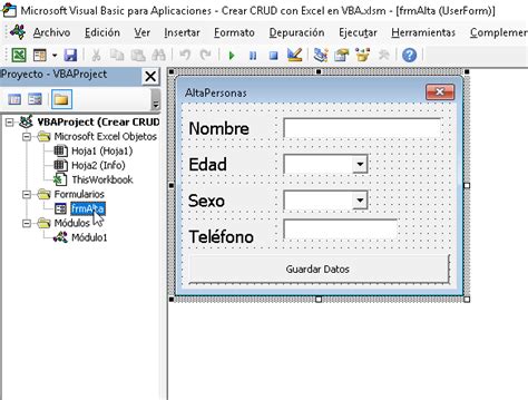Como Crear Un Crud En Excel Con Vba Segunda Parte Cable Naranja